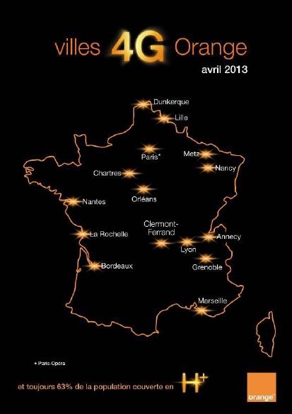 Orange ouvre la 4G à Paris